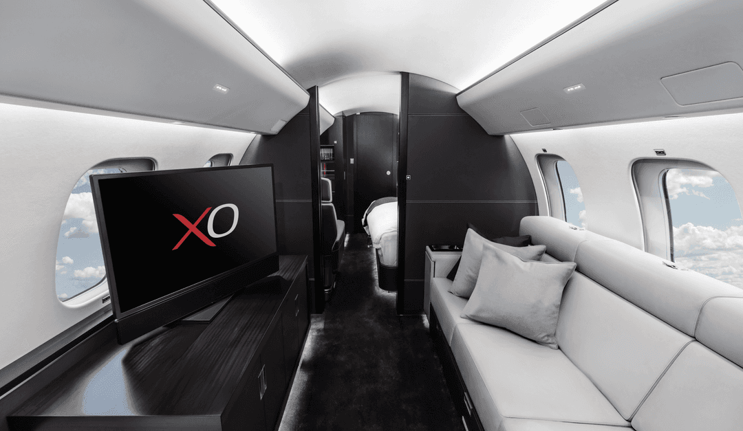 Charter private jet flights globally through XO